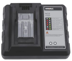 navac nc2 battery charger | for nb1 and nbp2 batteries of cordless vacuum pump np2dlm/np4dlm | 2 years warranty