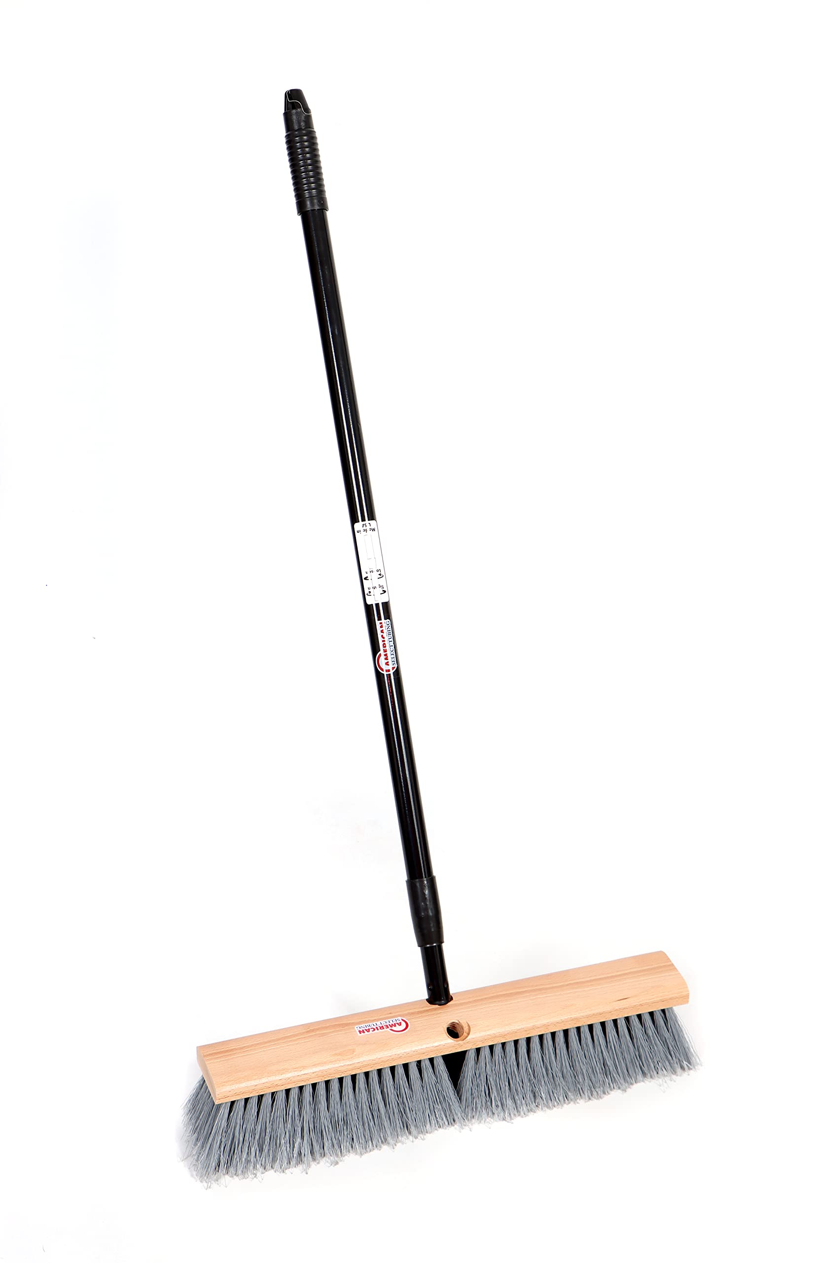 American Select Tubing PBME18001-2 18" Multi-Surface Push Broom with Sturdy Extendable Handle (2 Pack)