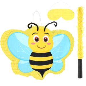 capoda bees themed piñata bees themed party piñata with blindfold and stick for gender reveal party baby shower birthday animal theme party game activity decoration