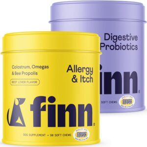 finn comfy pup bundle | allergy & itch + digestive probiotics