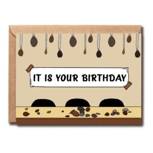 oysterspearl it is your birthday card - the office birthday card - dwight jim birthday card funny office - mouse cave birthday card - happy birthday card