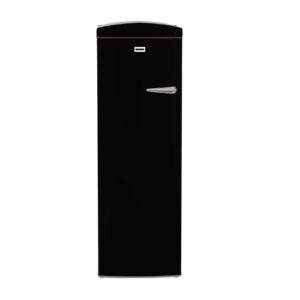 conserv 8.3cf classic retro upright freezer frost free 24" 110v w/ 6 drawers(black)