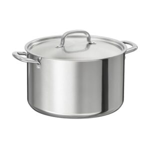 ikea elegant pot with lid, stainless steel (10l)