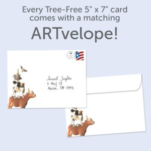 Tree-Free Greetings - Humorous Birthday Cards for Son - Artful Designs - 1 Card + Matching Envelopes - Made in USA - 100% Recycled Paper - 5"x7" - Piled High (GO61470)