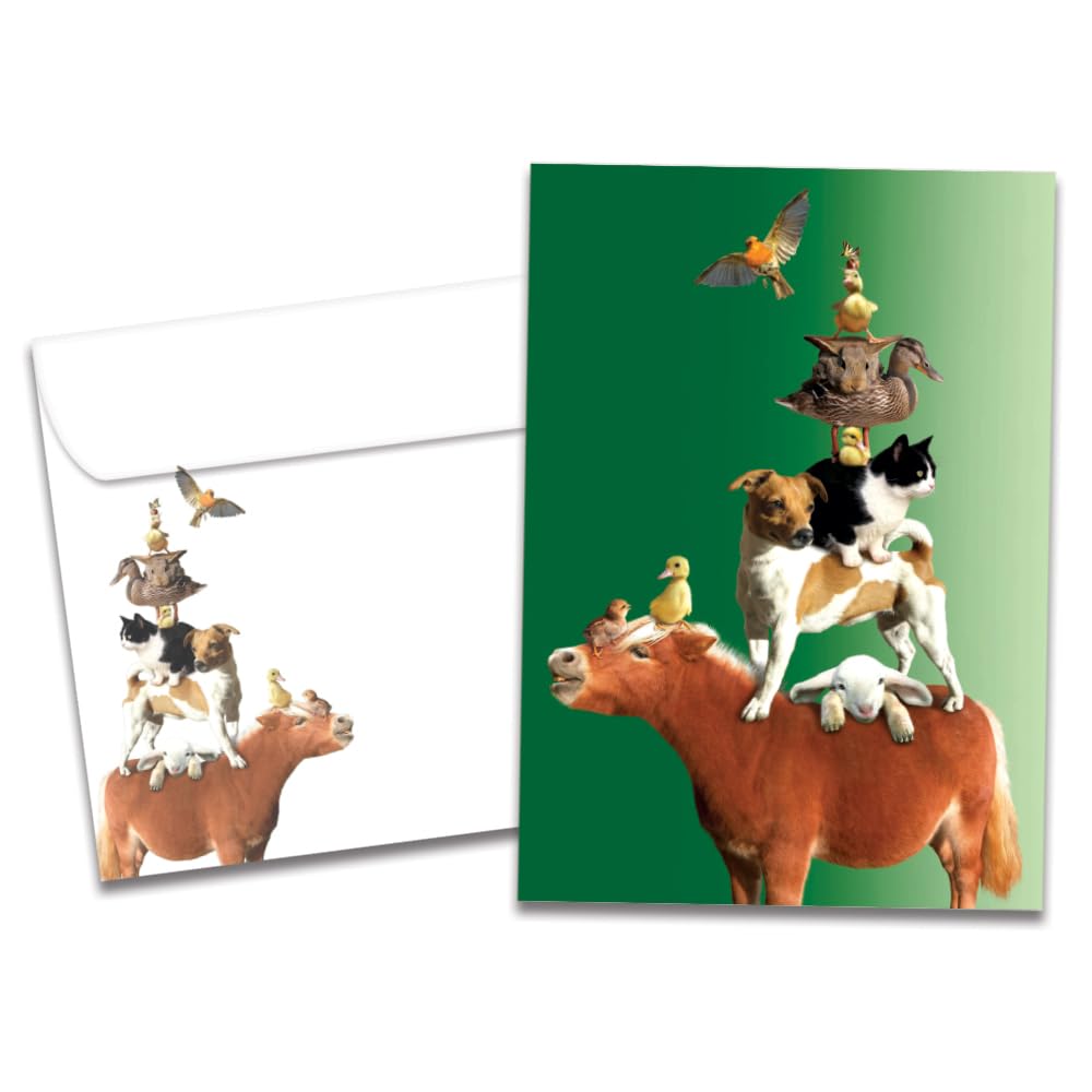 Tree-Free Greetings - Humorous Birthday Cards for Son - Artful Designs - 1 Card + Matching Envelopes - Made in USA - 100% Recycled Paper - 5"x7" - Piled High (GO61470)