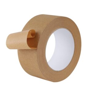 lichamp wide brown painters tape 2 inch, 1pc medium adhesive brown masking tape, 1.95 inches x 55 yards