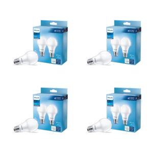 philips led basic frosted non-dimmable a19 light bulb - eyecomfort technology - 1000 lumen - daylight (5000k) - 10w=75w - e26 base - indoor - 8-pack