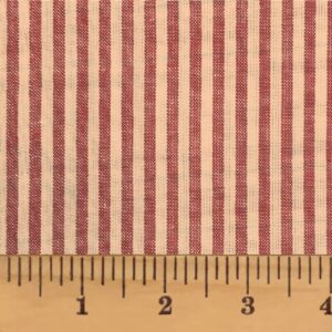 americana red stripe homespun cotton fabric by jcs - sold by the yard