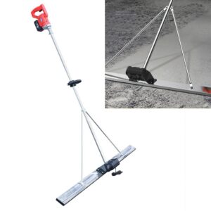 21v electric concrete vibrators cordless concrete vibrator surface power trowel vibrator leveling tool concrete tools cement screed flattening machine with 59"screed blade rulder