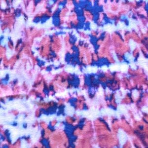 DAVID TEXTILES Cloud Shibori Tie Dye Anti-Pill Premium No-Sew Throw Fleece Fabric Kit (50x60), Multi