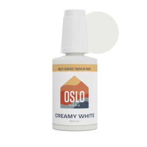 oslo home porcelain + appliance touch up paint, creamy white, 1oz, high-gloss, w/brush in bottle, for appliances