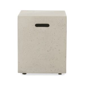 christopher knight home 317494 aidan end table, light gray