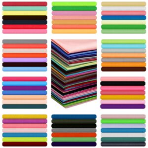 tudomro 120 pcs 10 x 10 inches solid cotton quilting fabric squares quilt fabric craft multi color cotton quilting fabric bundles fabric scraps patchwork precut for diy crafts sewing clothing