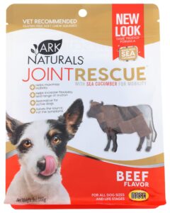 ark naturals sea mobility joint rescue beef jerky for dogs 9 oz pack of 1