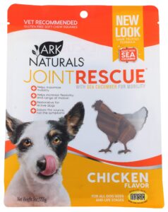 ark naturals sea mobility joint rescue chicken jerky for dogs 9 oz pack of 1