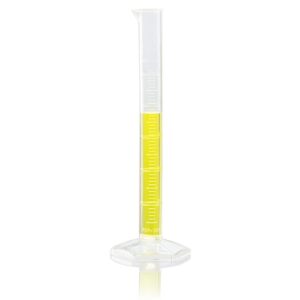 globe scientific 3703-10 diamond essentials pmp graduated measuring cylinder, class b, tall form, 10ml capacity