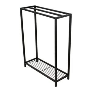 kingston brass scc8350 edenscape freestanding iron towel-rack, matte black 24.63 x 8.88 x 31.75