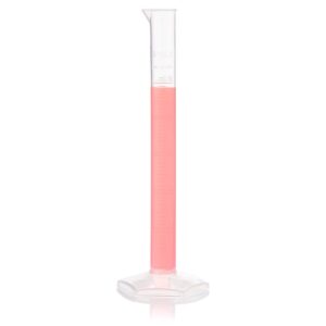 globe scientific 3701-10 diamond essentials pp graduated measuring cylinder, class b, tall form, 10ml capacity