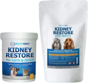 kidney restore cats & dogs & kidney restore dog treats supplement for canine renal pet support kidneys