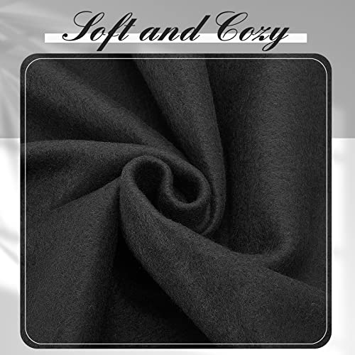 36 Pieces Black Fleece Throw Blankets Bulk 50 x 60 Inch Throw Blankets Warm Blanket Polyester Soft Cozy Blanket for Living Room, Couch, Bed, Lap, Outdoor, Camping, Home, Office, Wedding, Homeless