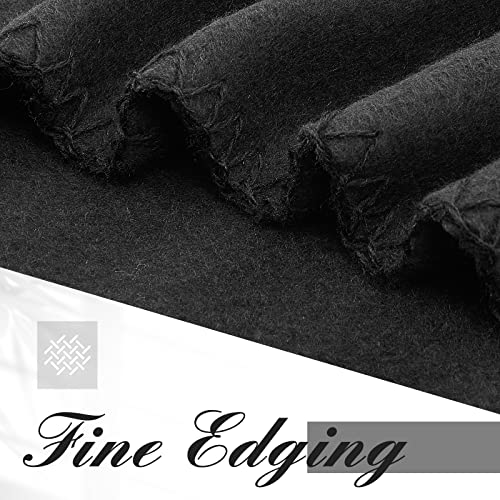 36 Pieces Black Fleece Throw Blankets Bulk 50 x 60 Inch Throw Blankets Warm Blanket Polyester Soft Cozy Blanket for Living Room, Couch, Bed, Lap, Outdoor, Camping, Home, Office, Wedding, Homeless