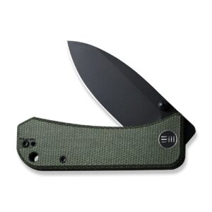 we knife we2004j: banter linerlock green micarta