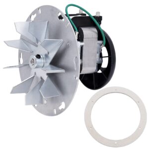 criditpid replacement 812-3381 combustion blower motor for quadra-fire classic bay 1200, exhaust blower fan for heatilator eco choice cab50, ps35, ps50 pellet stoves.(without housing)