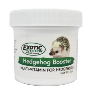 hedgehog booster - complete multivitamin - powdered vitamin & mineral supplement for pet hedgehogs (2 oz.)