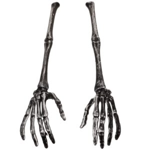 skeleton hands 2pcs salad spoon skeleton hand spoon skull claw spoon hallowen party tableware funny pasta fork for halloween party favors plastic salad tongs