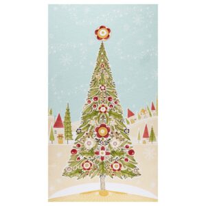 freespirit oh christmas tree oh christmas tree 24" panel multi, fabric by the yard