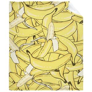 banana blanket gift soft flannel art print design sofa bed practical portable adults children universal s 40 * 50 in for kids/child