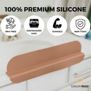 Dreamroo Silicone Sink Water Splash Guard and Sink Edge Protector for Kitchen and Bathroom - Non-Slip Bath/Tub Splash Guard - 19.5" x 5.5"