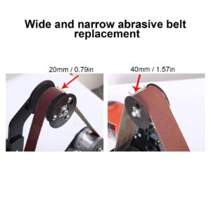 Stainless Steel Pipe Polisher, DIY Mini Belt Sander Sanding Polishing Grinding Machine Tube Belt Sander (5/8in‑11 American Thread)