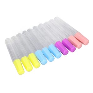 10pcs pin needle storage plastic felting sewing needles container transparent needle storage tubes bottle