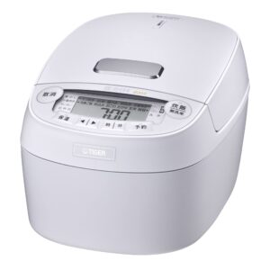 tiger jpv-a100 pressure ih jar rice cooker freshly cooked earthenware heat storage 5.5 cups coat pot 100v only japan import (white)