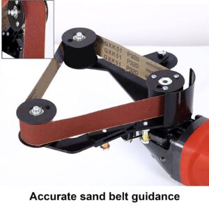 Stainless Steel Pipe Polisher, DIY Mini Belt Sander Sanding Polishing Grinding Machine Tube Belt Sander (5/8in‑11 American Thread)