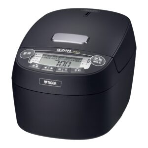 tiger jpv-a100 pressure ih jar rice cooker freshly cooked earthenware heat storage 5.5 cups coat pot 100v only japan import (black)