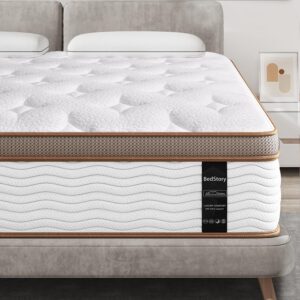 bedstory short queen mattress - 11.5 inch hybrid mattress