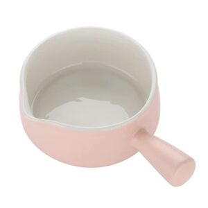 hemoton braising pan with lid butter pot mini butter coffee heater korean pots for cooking casserole pot stew coffee warmer miniature food pink milk ceramics baby kitchenware