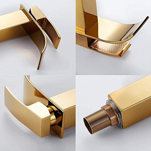 Kitchen Faucet Kitchen Sink Faucet Stainless Steel Taps Faucet, Basin Faucet, Water Tap, Bathroom Faucet, Solid Gold Faucets, Single Handle Water Sink Tap Mixer, Bath Room Taps