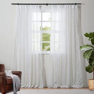 twopages custom made polyester sheer curtain customize semi drapery