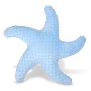 marble empire starfish pillow shaped beach decorative throw pillows cute coastal stuffed animal plush soft ocean bedding for bedroom(blue)