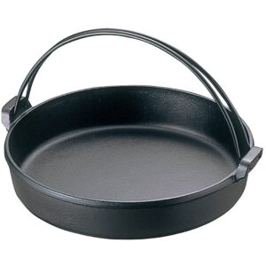 tikusan japanese cast iron hot pot sukiyaki nabe pan made in japan (10.2" (26cm))