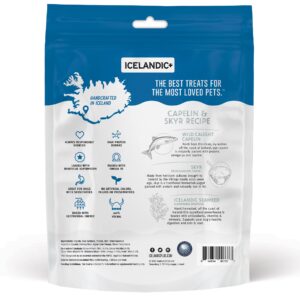 Icelandic+ Plus Chewy Jerky Bars Capelin, Skyr, & Seaweed Dog Treat 2.5-oz Bag