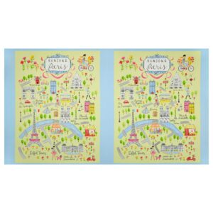 freespirit bonjour paris 24" panel multi, fabric by the yard