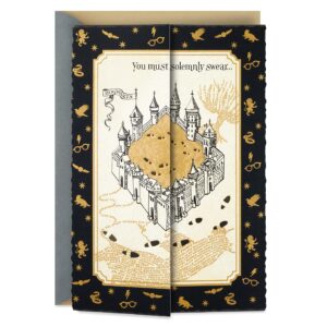 hallmark harry potter birthday card (marauder's map)