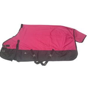 tgw riding comfitec essential standard neck horse turnout sheet 1200d waterproof and breathable horse rain sheet more colors lite (82”, hot pink)