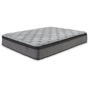 signature design by ashley king size augusta2 mattress 12 inch euro pillow top hybrid mattress with lumbar support gel memory foam