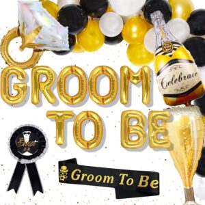 24 pcs groom to be sash groom to be decoration groom to be balloons groom to be groom to be banner groom team party decoration groom party supplies