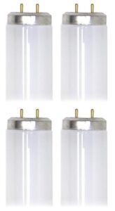 (4 tubes) ge 40120 - f58t8/835plylxlr straight t8 fluorescent tube, 60 inch, 58 watt, 3500k natural white